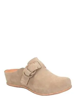 KORK-EASE® Kori Platform Wedge Mule - Taupe Suede