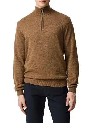 RODD & GUNN Fortrose Cotton Quarter-Zip Sweater