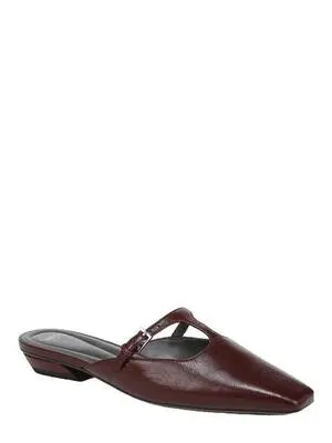 Franco Sarto Dorthea T-Strap Mule Oxblood Red