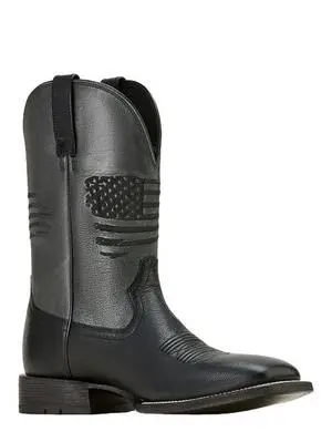 Ariat Circuit Patriot Cowboy Boot - Black Night/gunmetal