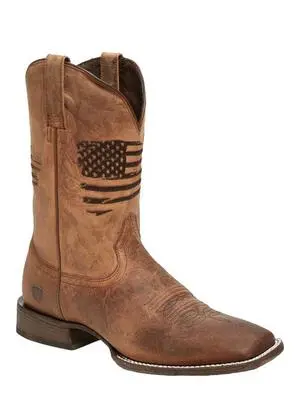 Ariat Circuit Patriot Cowboy Boot - Brown