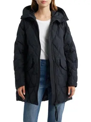 Canada Goose Alessia Quilted Hooded Jacket - Black - Noir