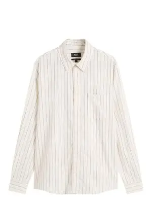 A.p.c. Clement Stripe Shirt - Ecru