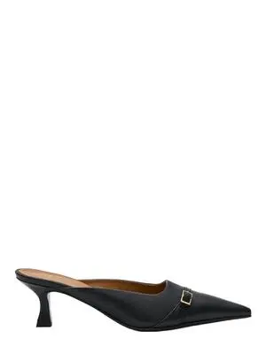 ATP ATELIER Cesana Leather Mules - Black