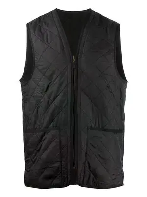 Barbour Quilted Zip-up Gilet - Black
