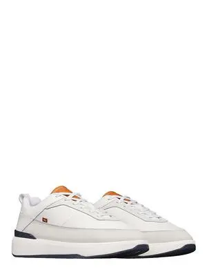 Wolf & Shepherd Baller One Sport Lace Up Sneakers - White Multi