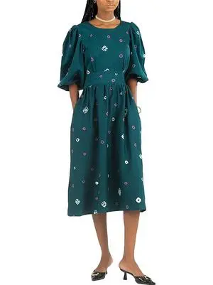BUSAYO Deji Dress - Teal Multi