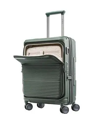 SAMSONITE Paralux Global Expandable Spinner Carry On Suitcase Olive