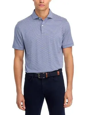 Peter Millar Crown Crafted Bridge Performance Jersey Polo - Nebula Blue