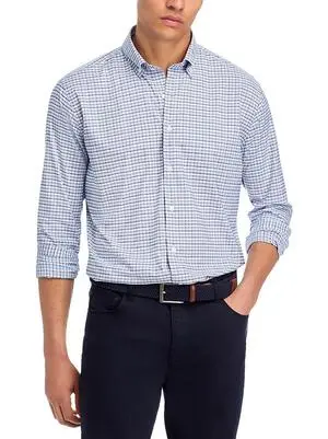 Peter Millar Leavenworth Performance Twill Sport Shirt - Evening Tide