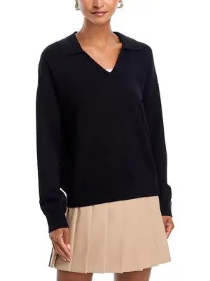 French Connection Sloane Collared Sweater - Black