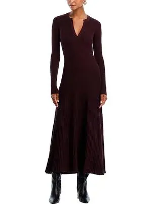 Bardot Hattie Knit Midi Dress - Chocolate