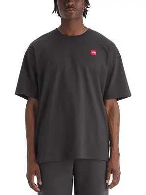 The North Face Tnf Red Box Relaxed Fit Logo Tee - Obsidian