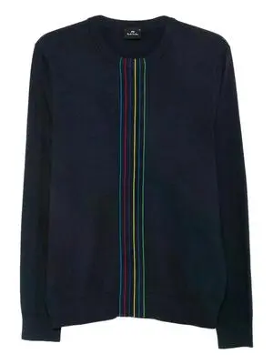 Paul Smith Sports Stripe Crew-neck Sweater - Blue