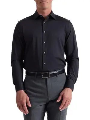 Bugatchi Jimmy Ooohcotton® Button-up Shirt - Black