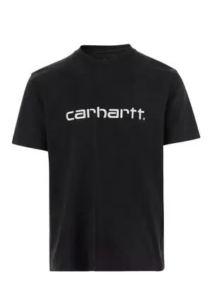 Carhartt Work In Progress Script Logo-print Cotton T-shirt - Black
