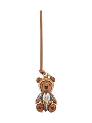 Mcm Visetos Bear Charm - Cognac