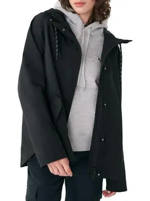 LOLE Lachine Oversize Rain Coat - Black Beauty