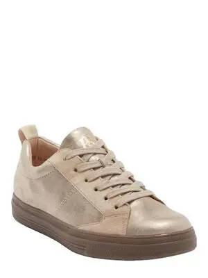 Paul Green Capri Glitter Leather Sneakers - Champagne Almond Combo