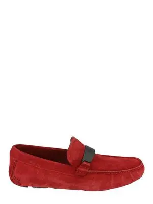FERRAGAMO Suede Drivers - Red