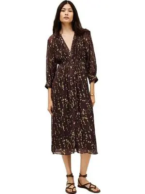 Ba&sh Karla Midi Dress - Brown