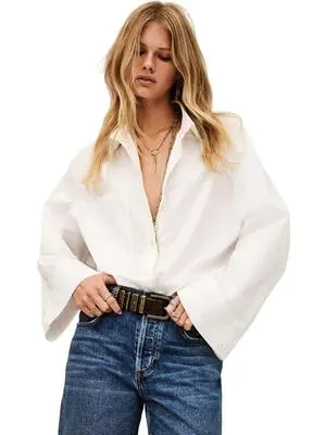 Ba&sh Adam Oversized Shirt - White