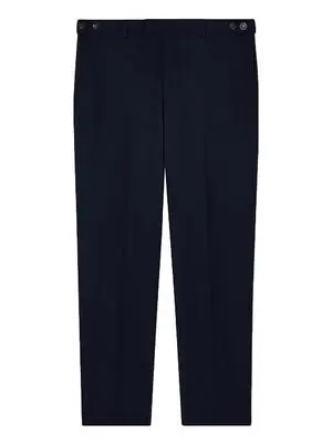Emporio Armani Stretch Technical Gabardine Trousers - Navy