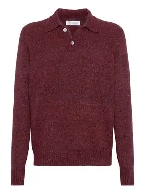 Brunello Cucinelli Polo-style Sweater - Purple