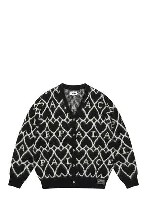 PALACE Hairy Heart Knit - Black