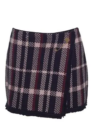 Cara Cara Jodi Mini Skirt - Navy Plaid