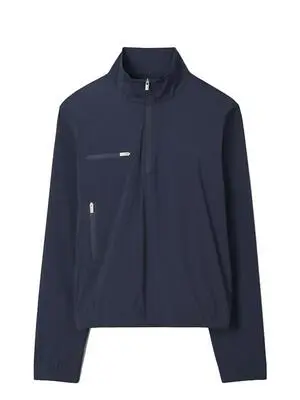 Tory Burch Nylon Half-zip Golf Jacket - Deep Navy