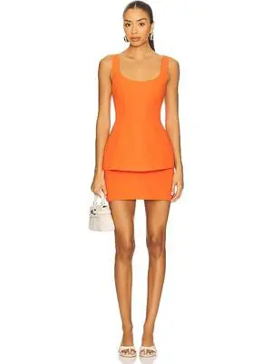 Amanda Uprichard Empire Dress - Orange