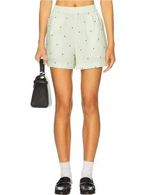 ROTATE BY BIRGER CHRISTENSEN Poplin Shorts - Gleam Combo