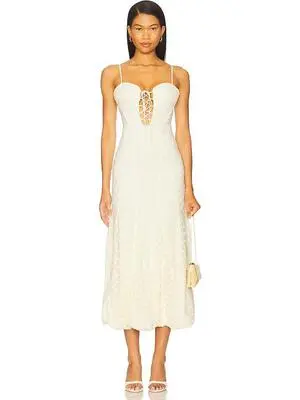Bardot Delaney Bubble Midi Dress - Ivory