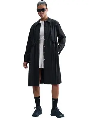 Nike 24.7 Perfectstretch Dri-fit Oversized Trench Coat - Black