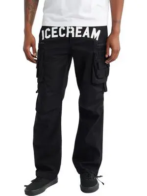 ICECREAM Coco Cargo Pants - Black