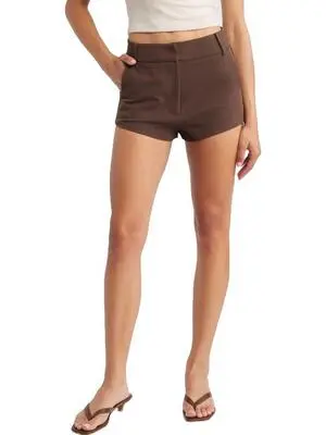 ARTLESS FOREVER Ellis Mini Shorts - Chocolate Brown