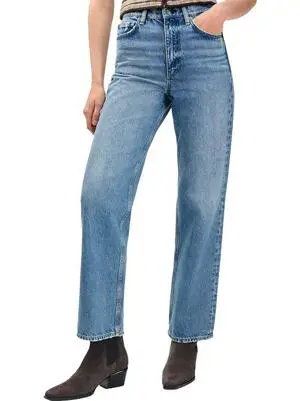 Rag & Bone Shea High-waist Straight Leg Jeans - Ithca
