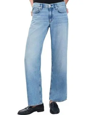 RAG & BONE Featherweight Saige Low Rise Wide Leg Jeans