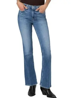 Paige Laurel Canyon High-rise Bootcut Jeans - Rock Show Distressed