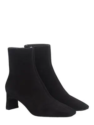 Rag & Bone Avery Zip Suede Ankle Boots - Black Suede