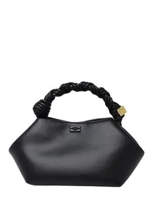GANNI Bou Bag In Recycled Leather Black