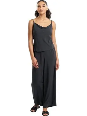 Natori Silk Modal Cami Pajama Set - Black
