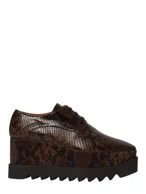 Stella McCartney Elyse Snake Platforms - Coffee