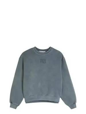 Alexander Wang Logo Cotton-blend Sweatshirt - Blue