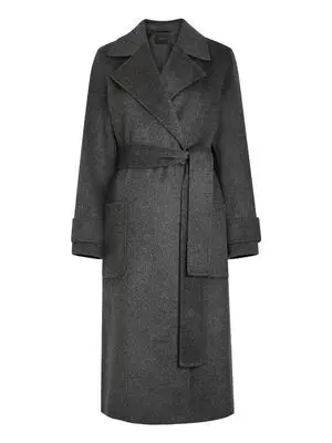 JOSEPH Arline Wool And Cashmere-blend Trench Coat - Grey