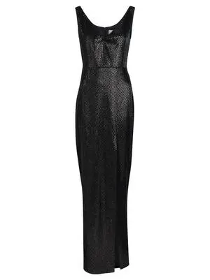 Roland Mouret Crystal-embellished Crepe Gown - Grey