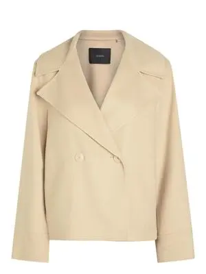 JOSEPH Rollet Wool And Cashmere-blend Trench Coat - Cream