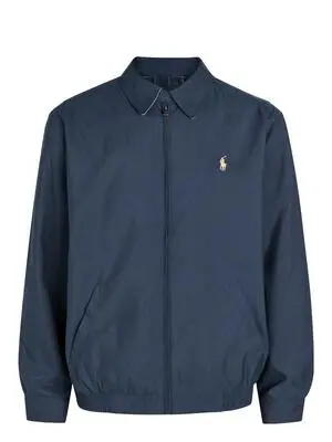 Ralph Lauren Logo-embroidered Poplin Jacket - Navy
