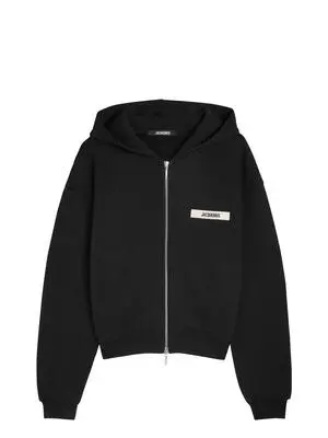 Jacquemus Le Hoodie Zip Gros Sweatshirt - Black